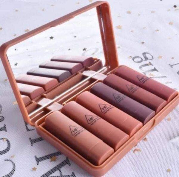 Set labiales con estuche y espejo – HS Mayoreo