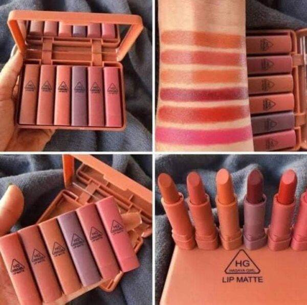 Set labiales con estuche y espejo – HS Mayoreo