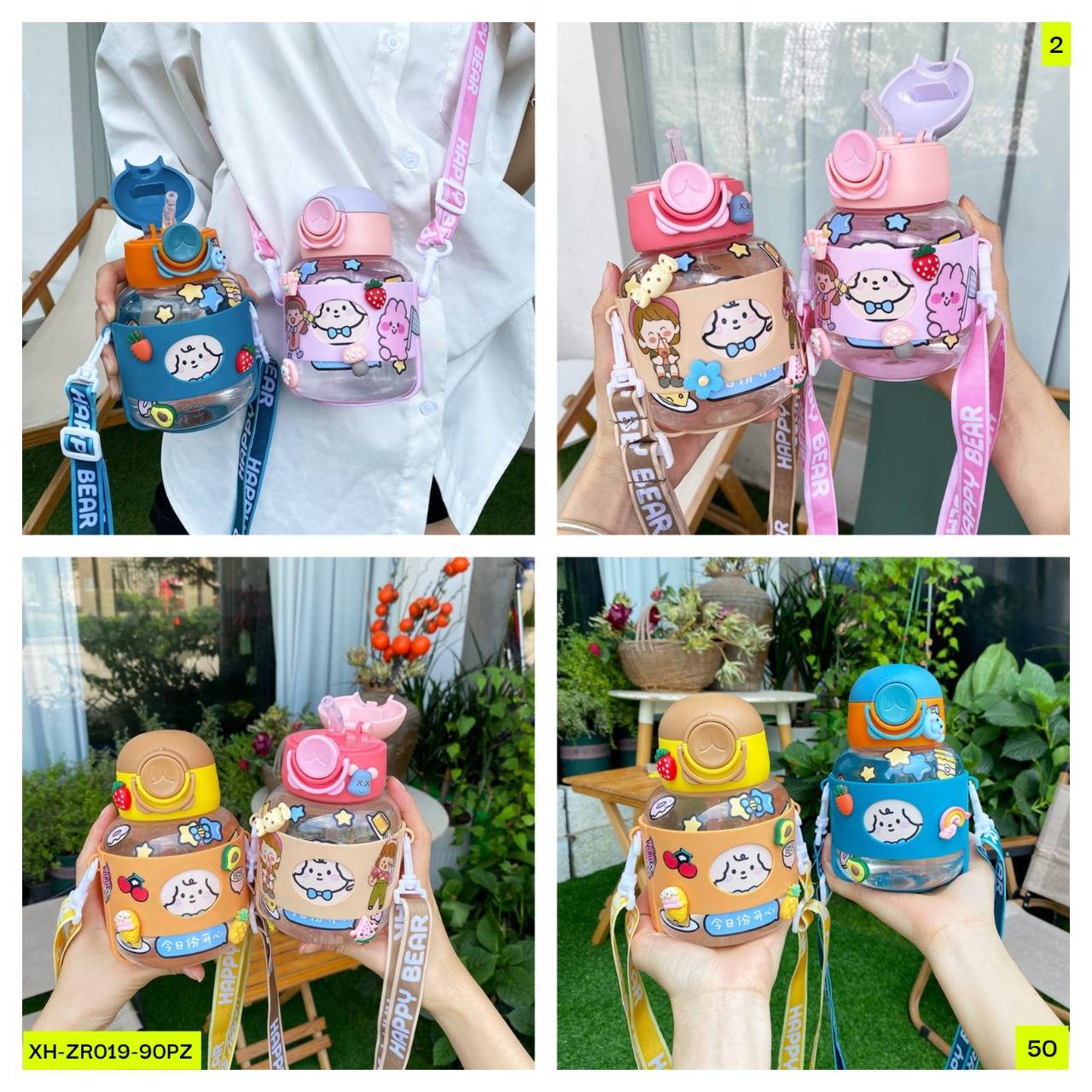 Zb019 Mini Botella Kawaii 1pza Hs Mayoreo