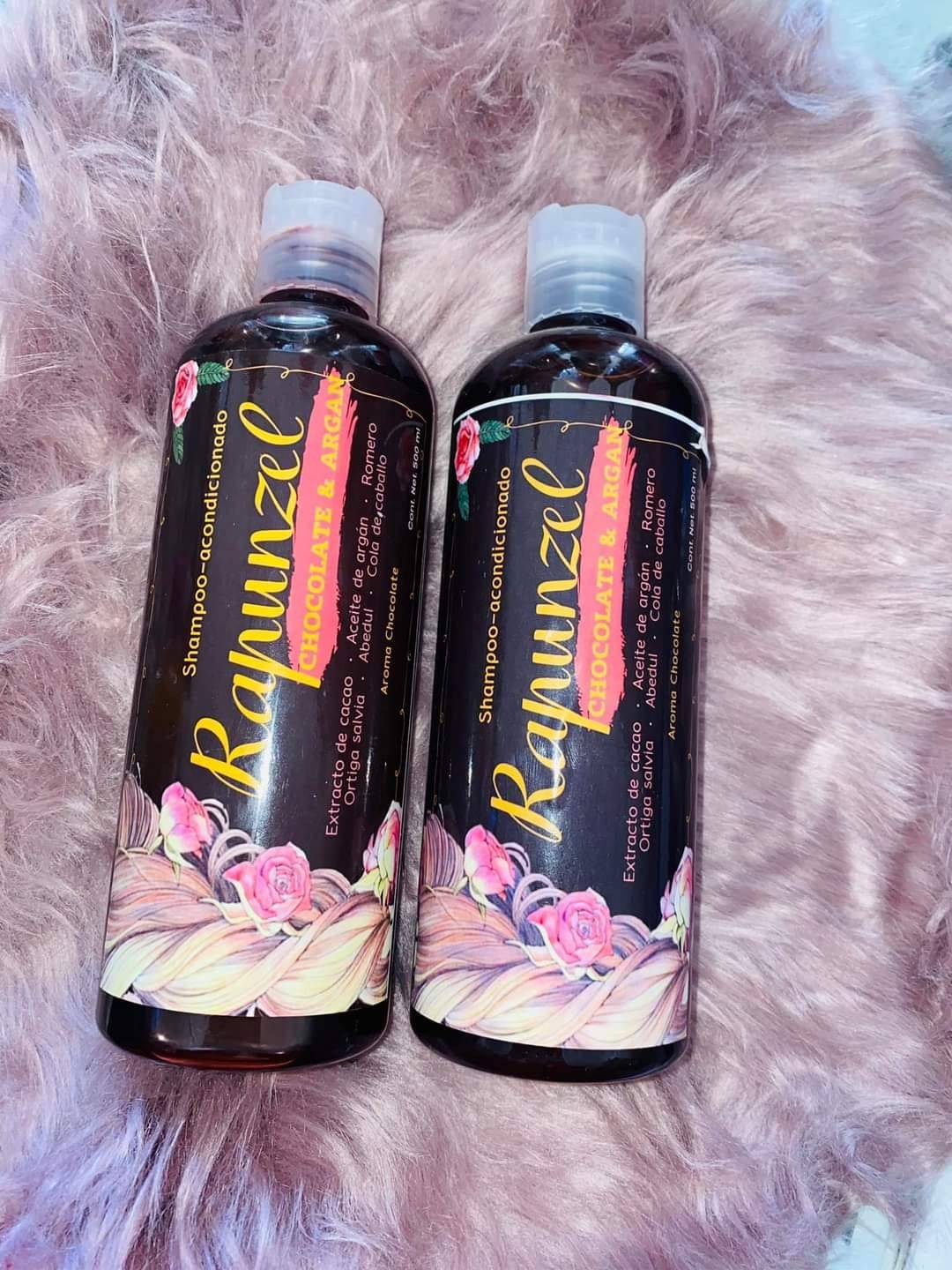 SHAMPOO CON ACONDICIONADOR RAPUNZEL🍫🌿CHOCOLATE Y ARGAN 🌿🍫(1 PZA) – HS ...